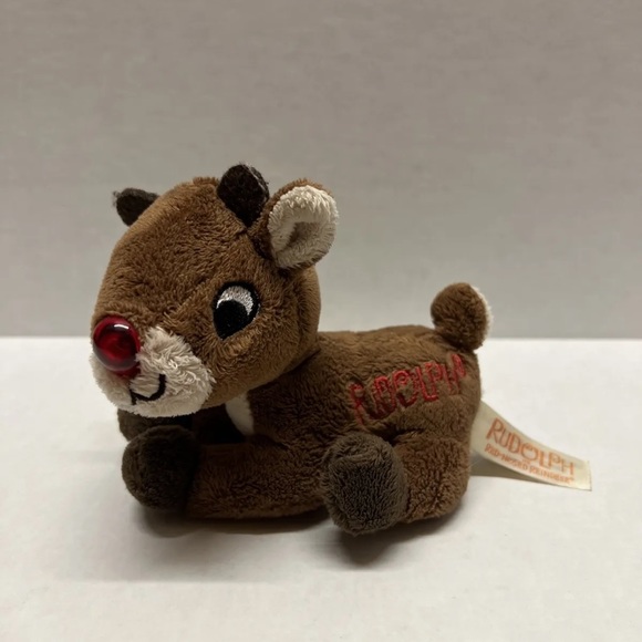 Toys | Dandee Plush 5 Rudolph The Red Nosed Reindeer Sings Lights Up ...